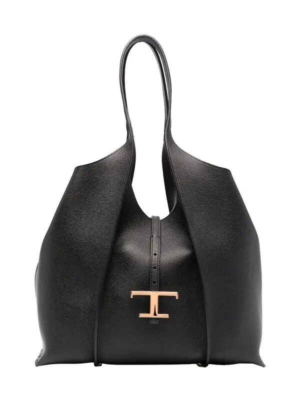 TOD'S Leather Tote Bag - Black