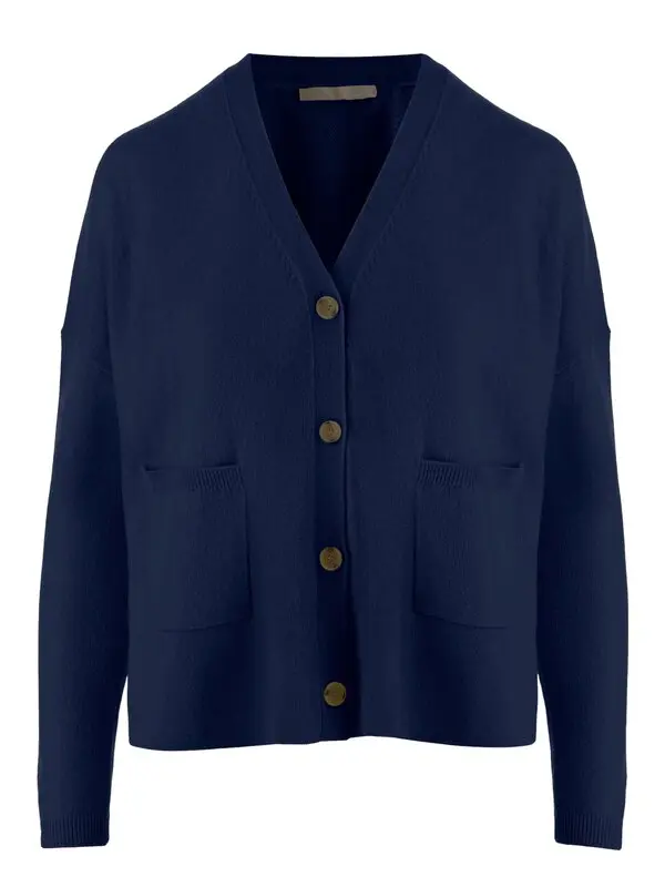 ALLUDE Wool And Cashmere Cardigan - Blue
