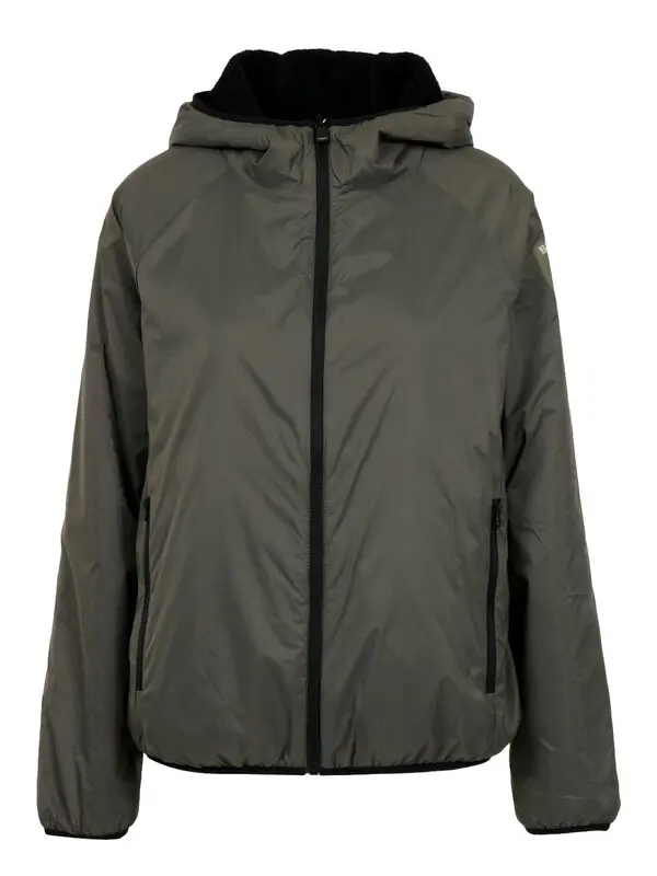 BLAUER. Shiny Technical Fabric Coat - Verde Bosco