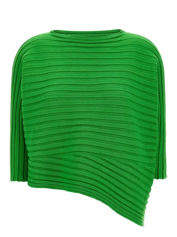 Issey Miyake Cotton Cashmere Knit Top - Green