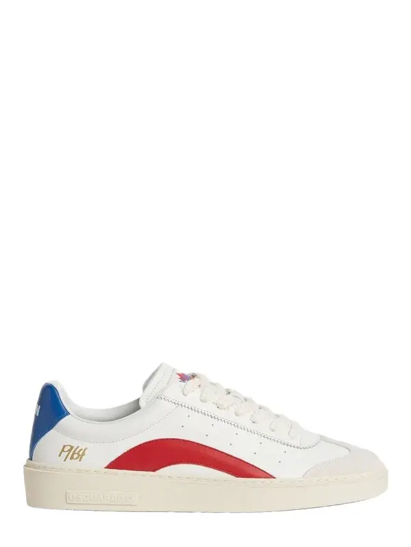 Dsquared2 Lace-up Low Top Sneakers - Panna+rosso+blu