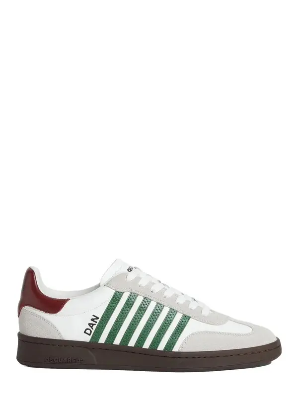 Dsquared2 Lace-up Low-top Sneakers - Bianco+verde+rosso