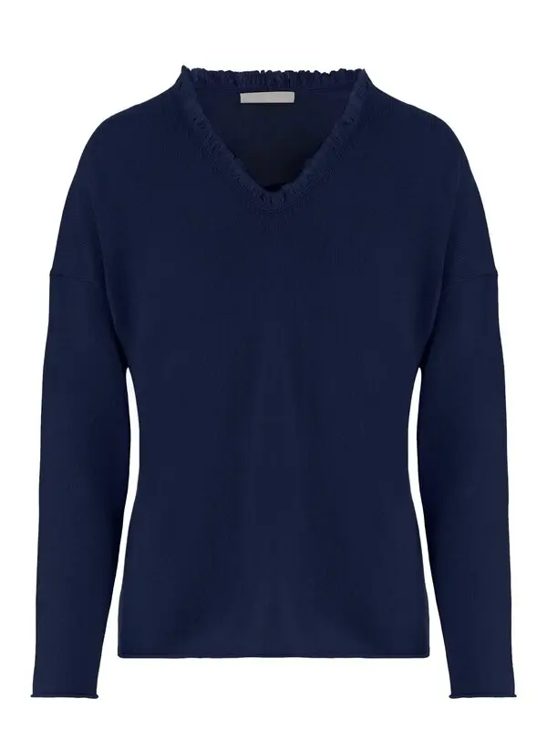 ALLUDE Wool And Cashmere Knit - Blue