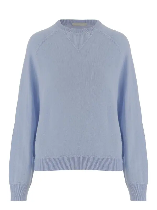 ALLUDE Wool And Cashmere Sweater - Light Blue