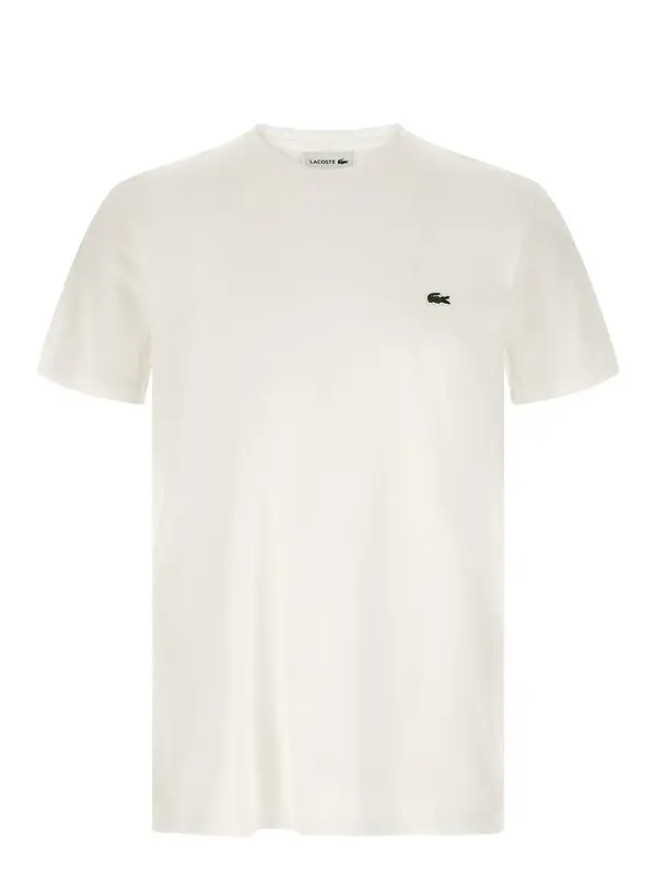 Lacoste Logo Patch T Shirt - White
