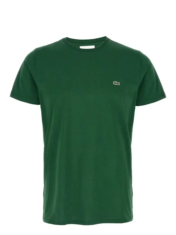 Lacoste Logo Patch T Shirt - Green
