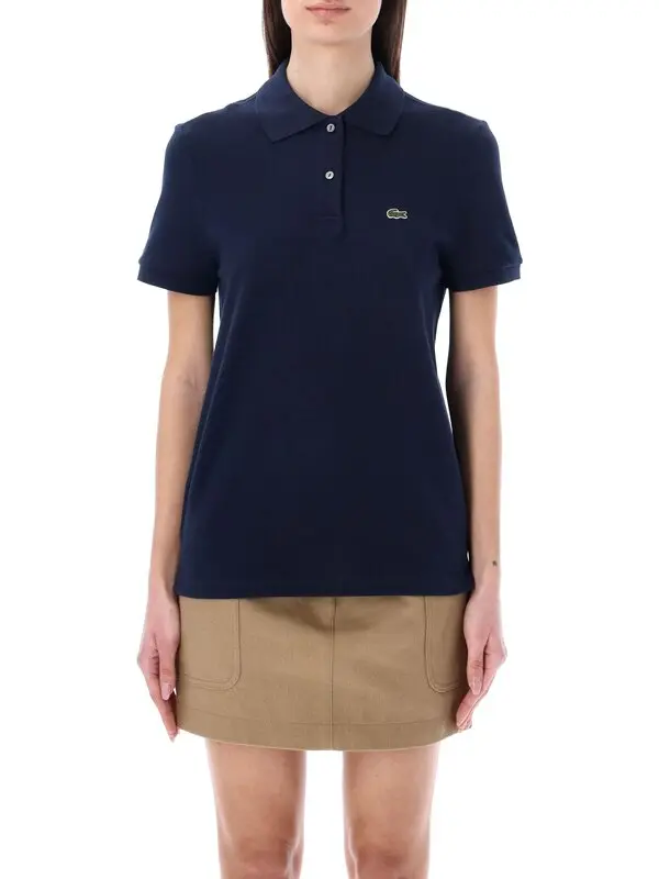 Lacoste Cotton Polo Shirt - Marine Blue