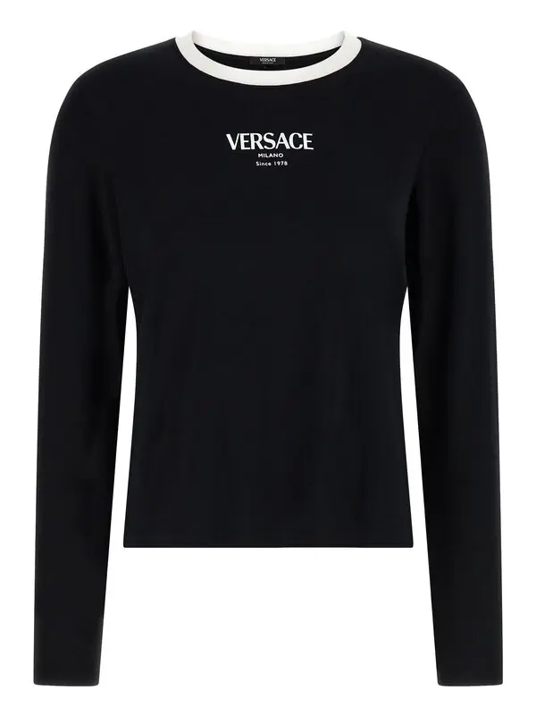 Versace Logo T-shirt - Black