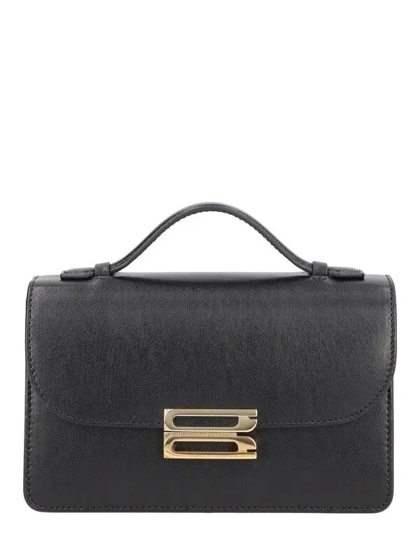 Victoria Beckham Small Leather 'dorian' Bag - Black
