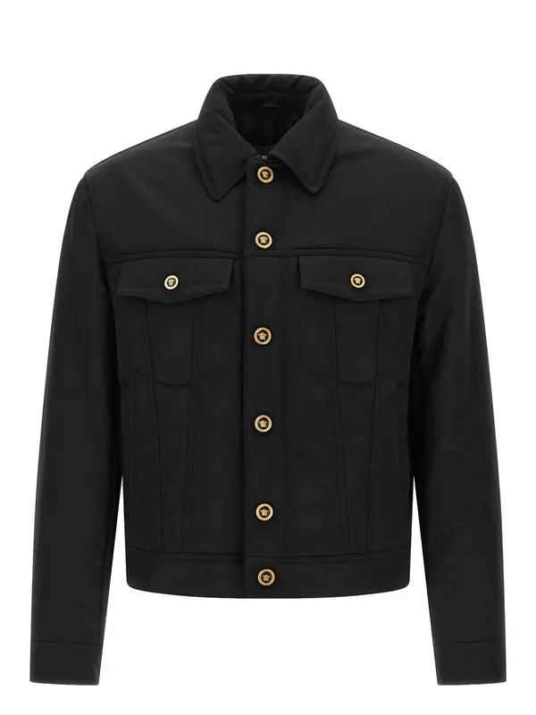 Versace Medusa Button Jacket - Black