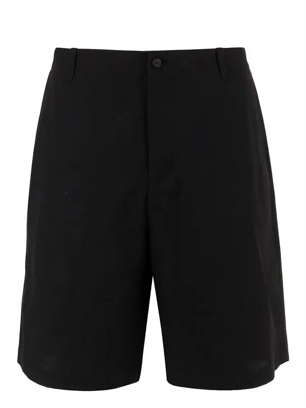 Jacquemus Virgin Wool Knee Length Shorts - Black