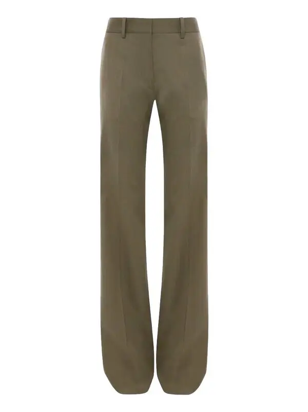 Victoria Beckham Straight Leg Trousers - Green