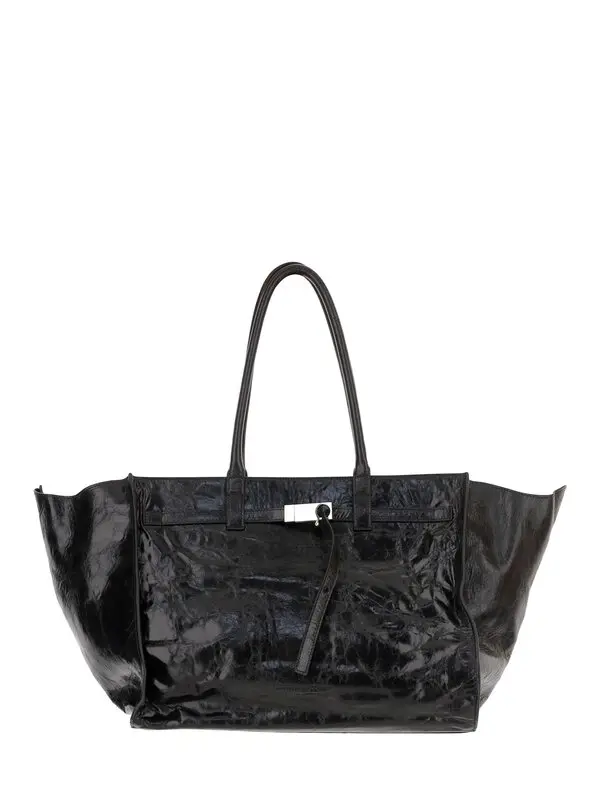 Benedetta Bruzziches Mame Weekend Leather Tote - Black