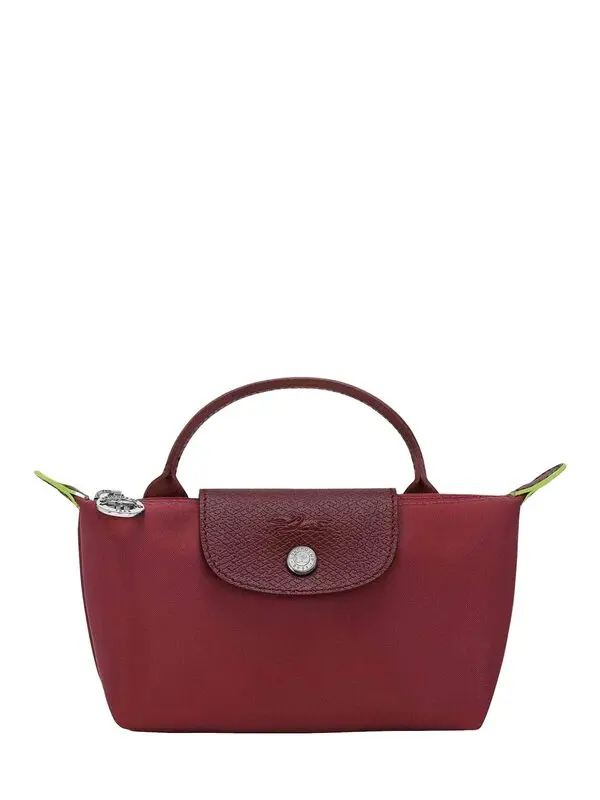 Longchamp Le Pliage Green Clutch Bag - Red