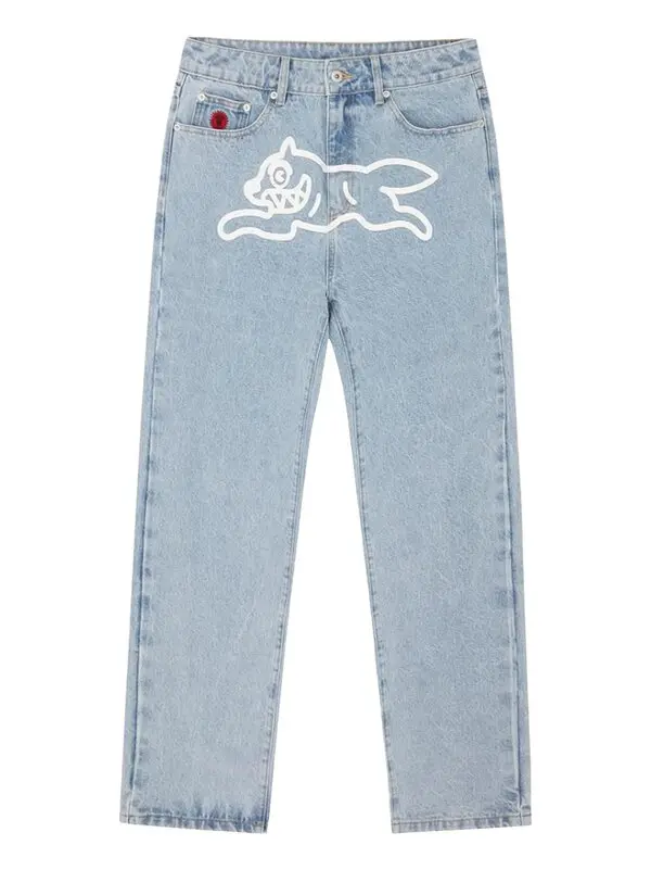 ICECREAM Cotton Jeans With Logo - Denim