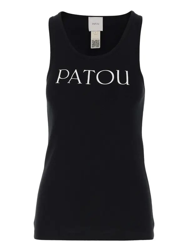 Patou Logo Tank Top - Black