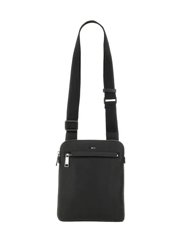 BOSS Shoulder Bag With Logo - Black