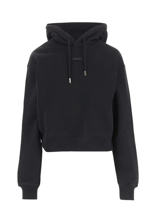 Jacquemus Le Hoodie Gros Grain - Black
