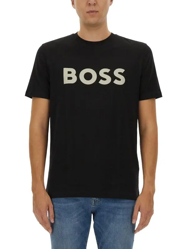 BOSS Thinking 1' T Shirt - Black