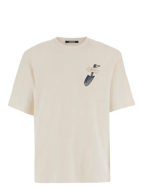 Jacquemus Cotton T Shirt With Logo - White