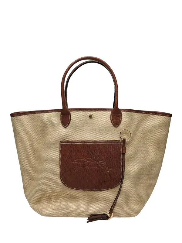 Longchamp Basket Bag L Le Pliage Artichoke - Brown