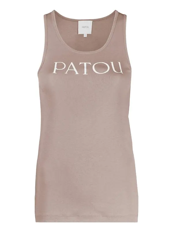 Patou Logo Tank Top - Beige