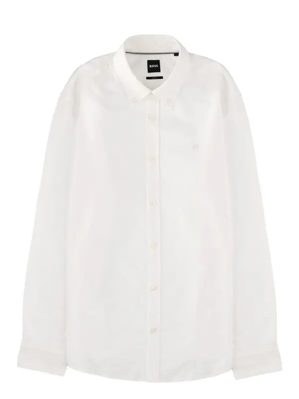 BOSS Shirt With Logo - White