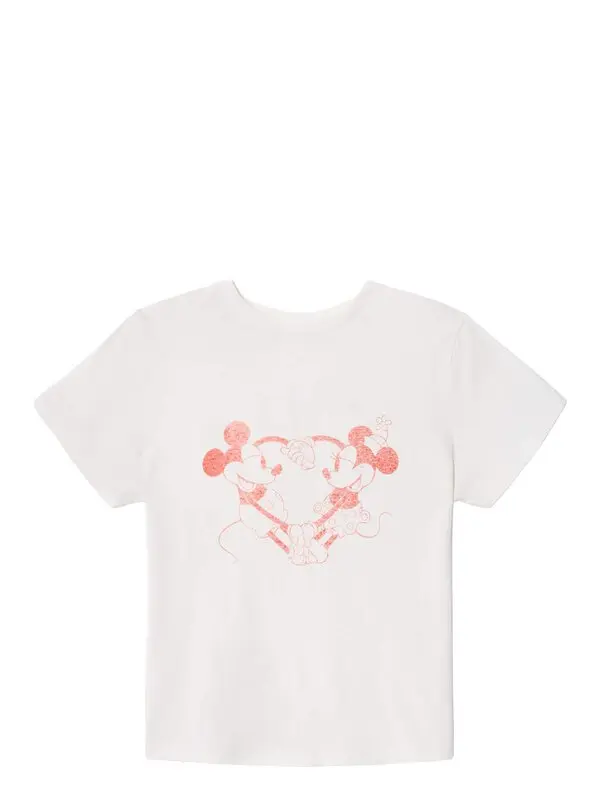 RE/DONE Disney Heart Hands T-shirt - White
