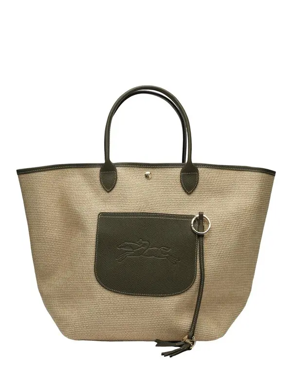 Longchamp L Le Pliage Basket Bag - Green