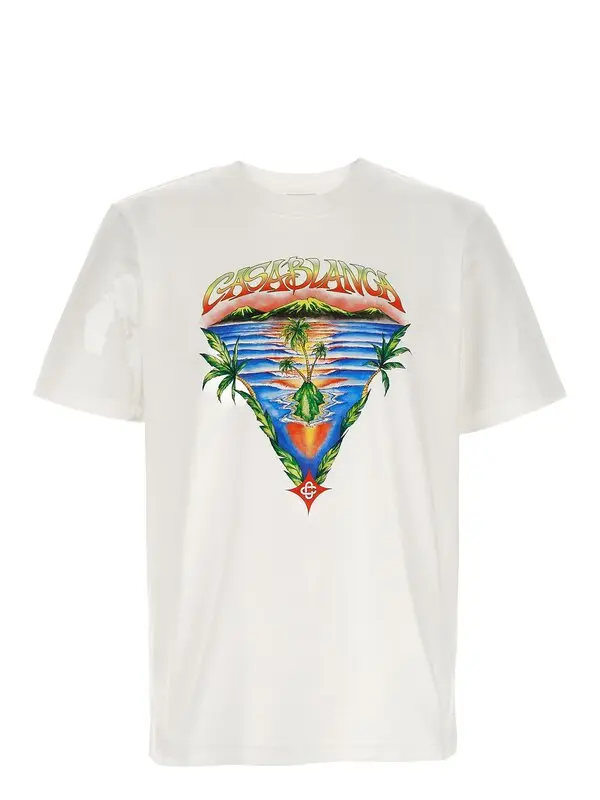 Casablanca Innocence Triangle' T Shirt - White