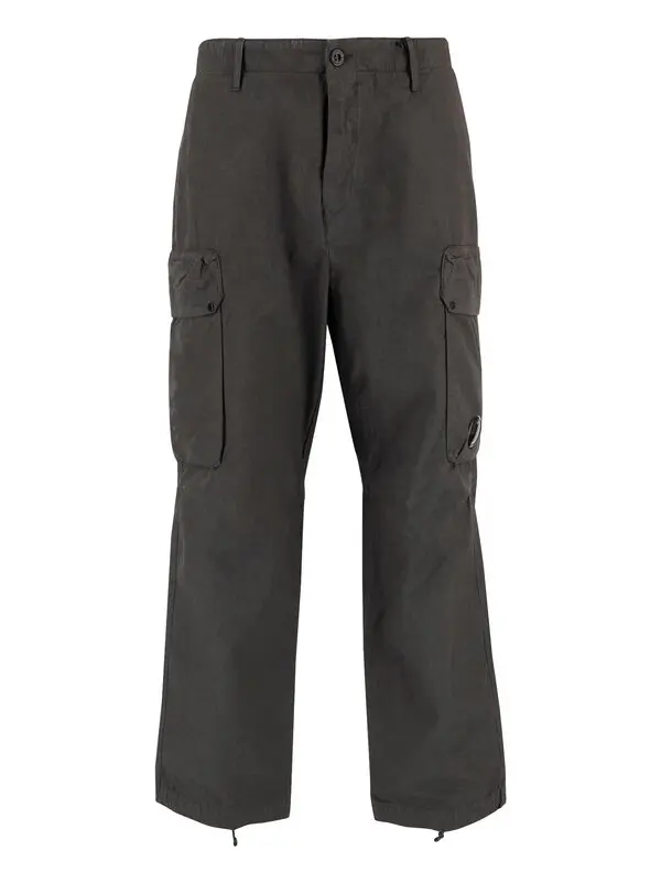 C.P. COMPANY Cotton Cargo Trousers - Grey