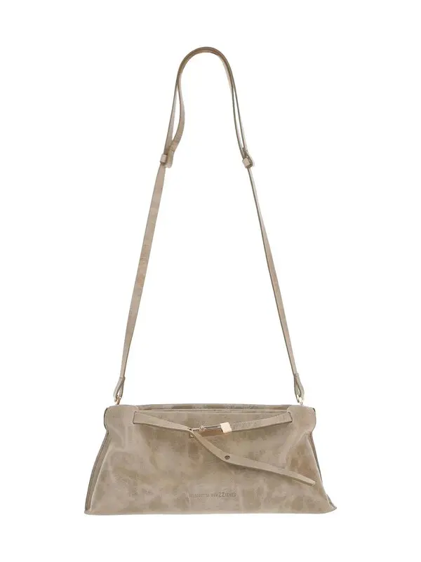 Benedetta Bruzziches Lauren Glossy Leather Bag - Beige