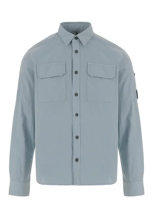 C.P. COMPANY Cotton Shirt - Light Blue