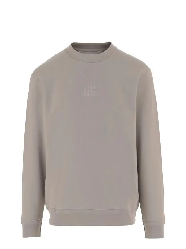 C.P. COMPANY Cotton Sweatshirt With Logo - Grey