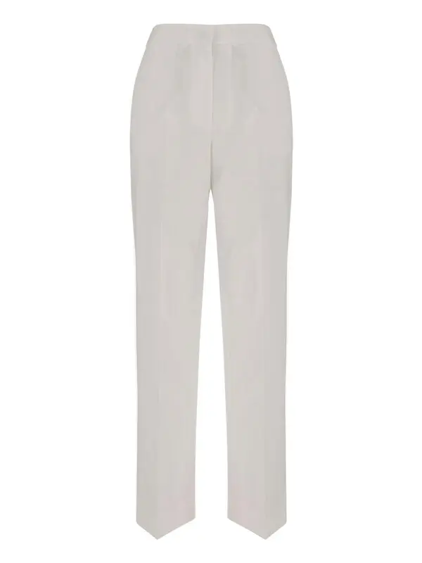QL2 DONNA Stretch Cotton Trousers - White