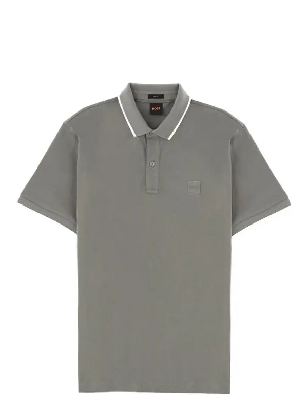 BOSS Polo With Logo - Grey