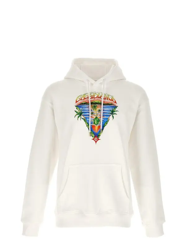 Casablanca Innocence Triangle Hoodie - White