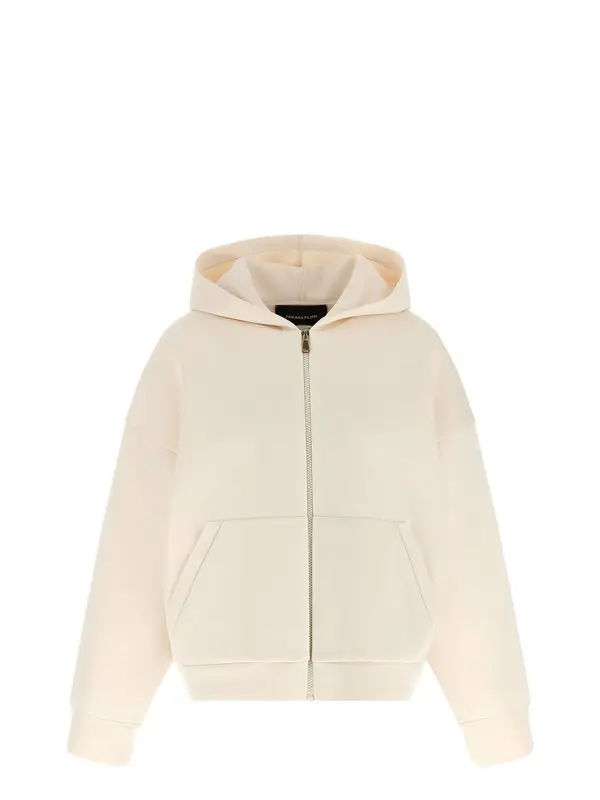 Fabiana Filippi Cashmere Scuba Hoodie - Beige