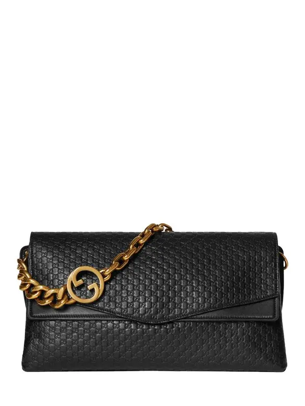 Gucci Shoulder Bag With Chain - Black