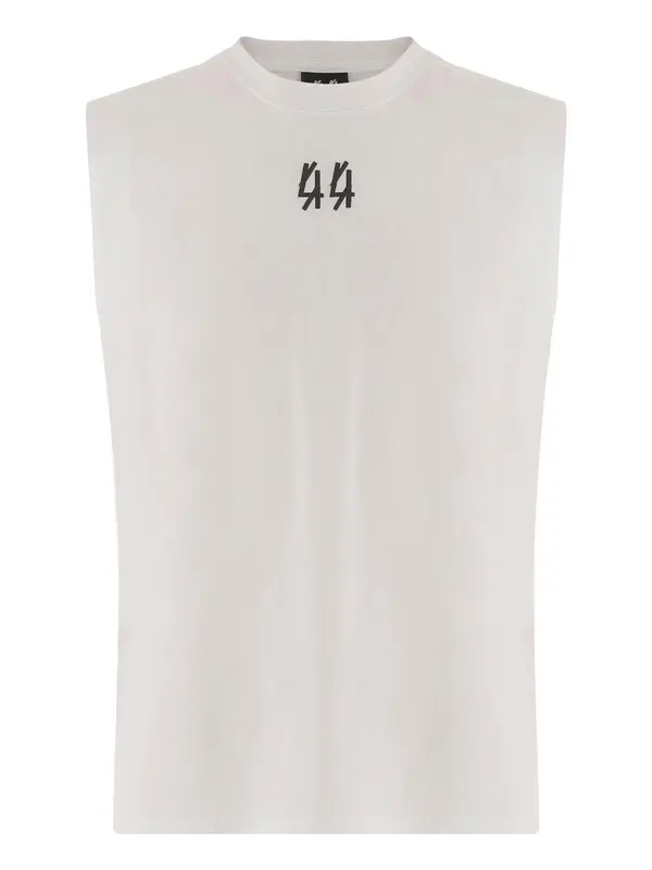 44 LABEL GROUP Printed Cotton Tank - White