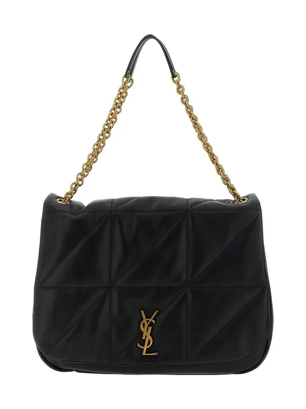 Saint Laurent Jamie Maxi Nappa Shoulder Bag - Black