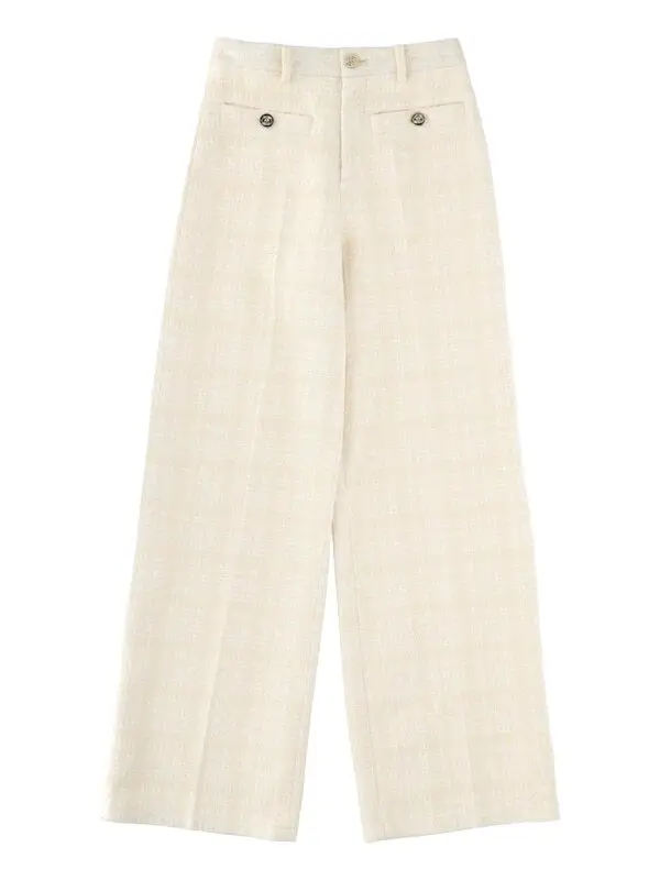 Gucci Cotton Tailored Trousers - Beige
