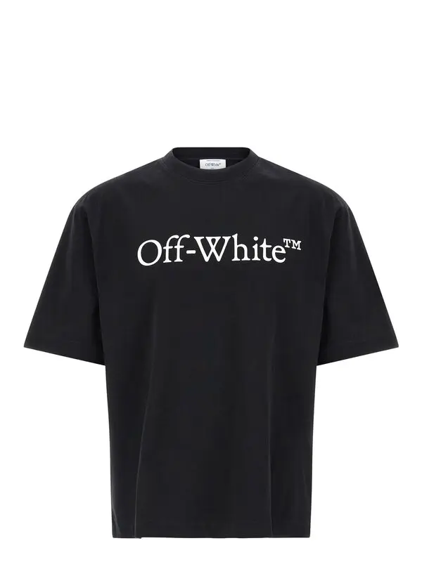 Off White Big Bookish Skate' T Shirt - White/black