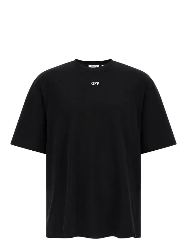Off White 3 D Arrow Spray' T Shirt - Black
