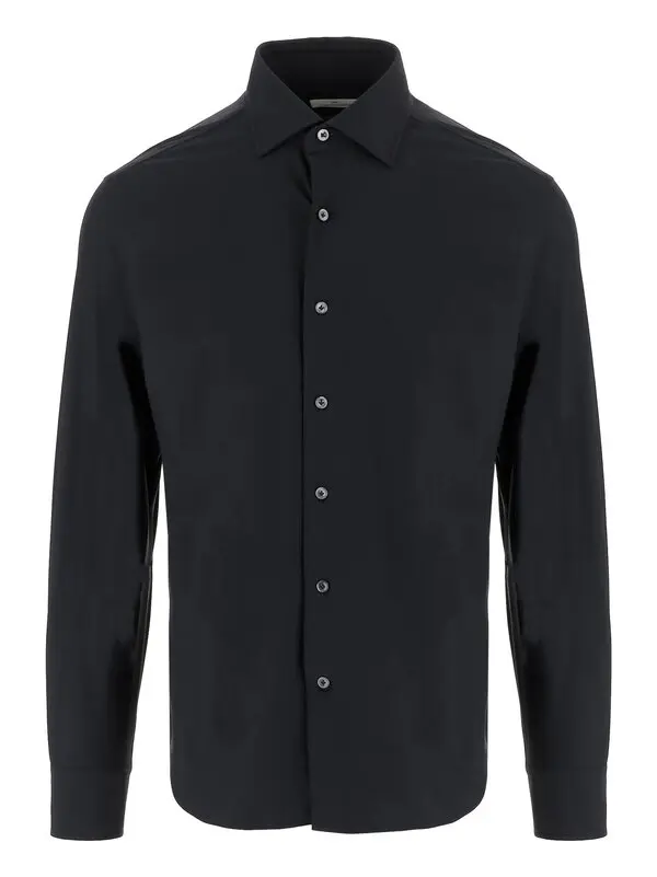 ALESSANDRO GHERARDI Stretch Jersey Shirt - Black
