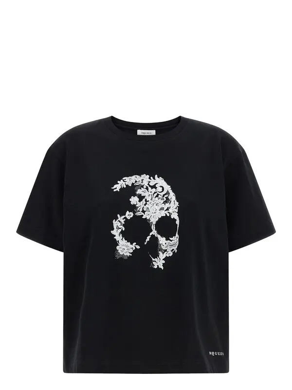 Alexander McQueen Skull T-shirt - White/black