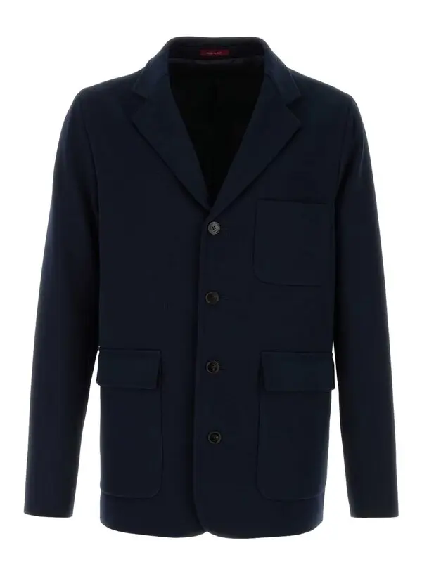 Gucci Cotton Single-breasted Jacket - Blue
