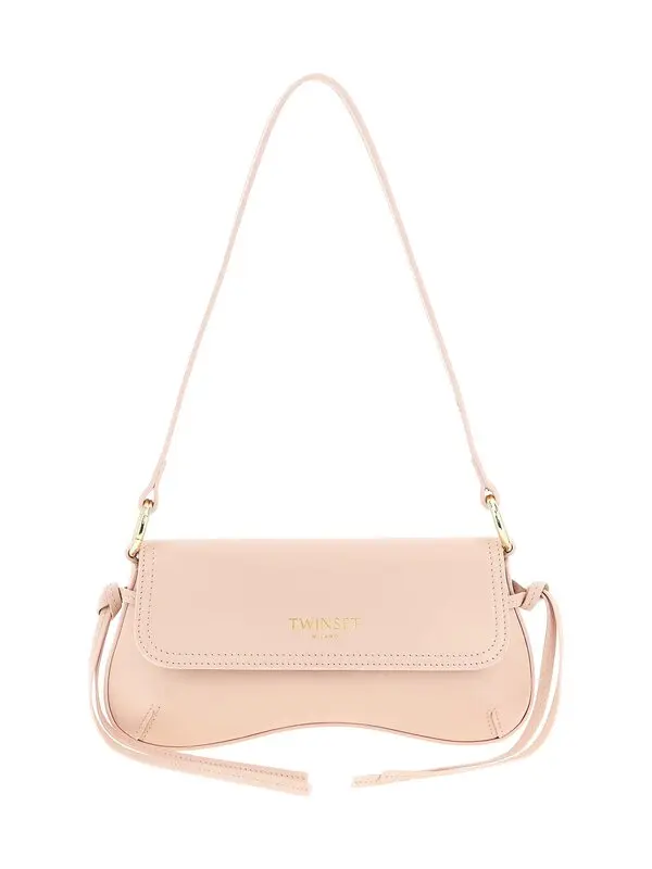 Twin-set Leather Shoulder Bag - Pink