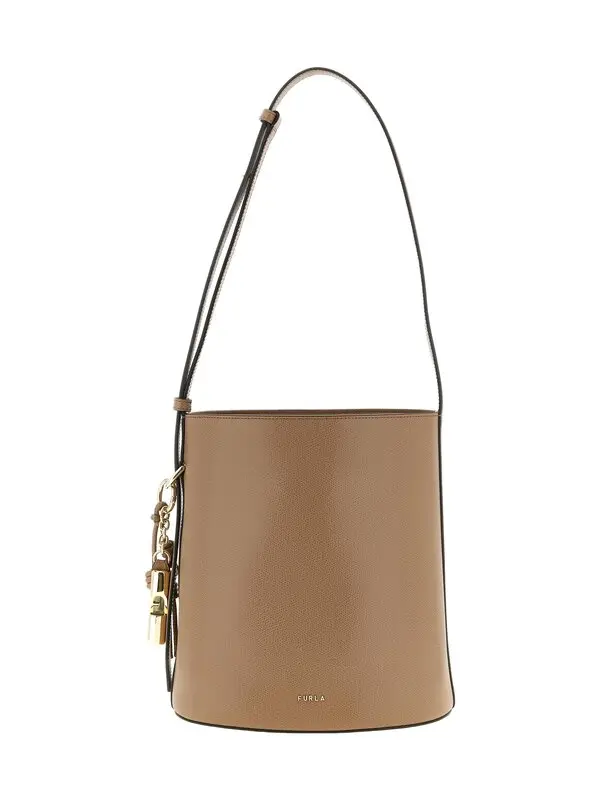 Furla Roxie Small Bucket Bag - Beige