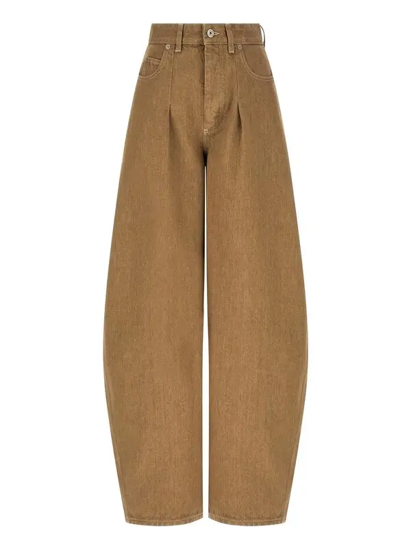 Jacquemus Le De Nîmes Ovalo Jeans - Beige